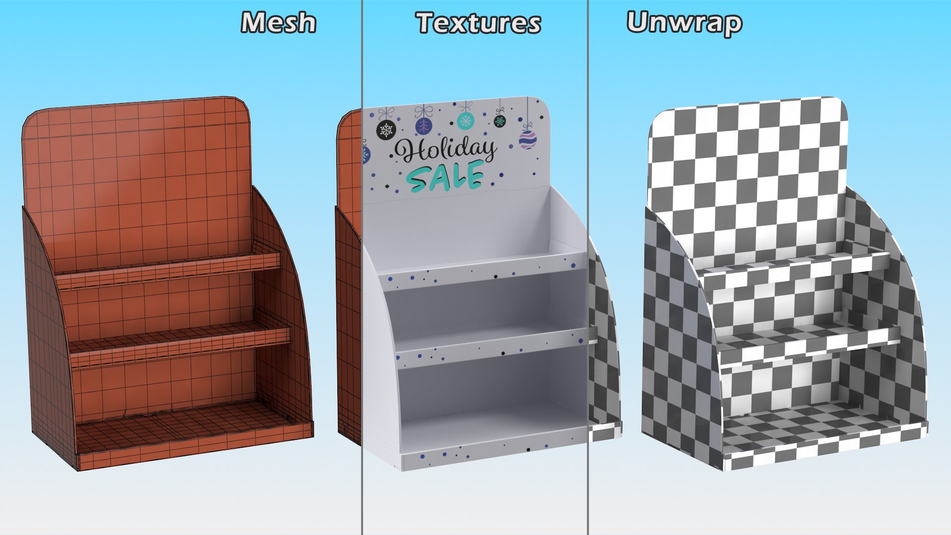 Carton Table Display Stands Collection 3D - TurboSquid 2151387