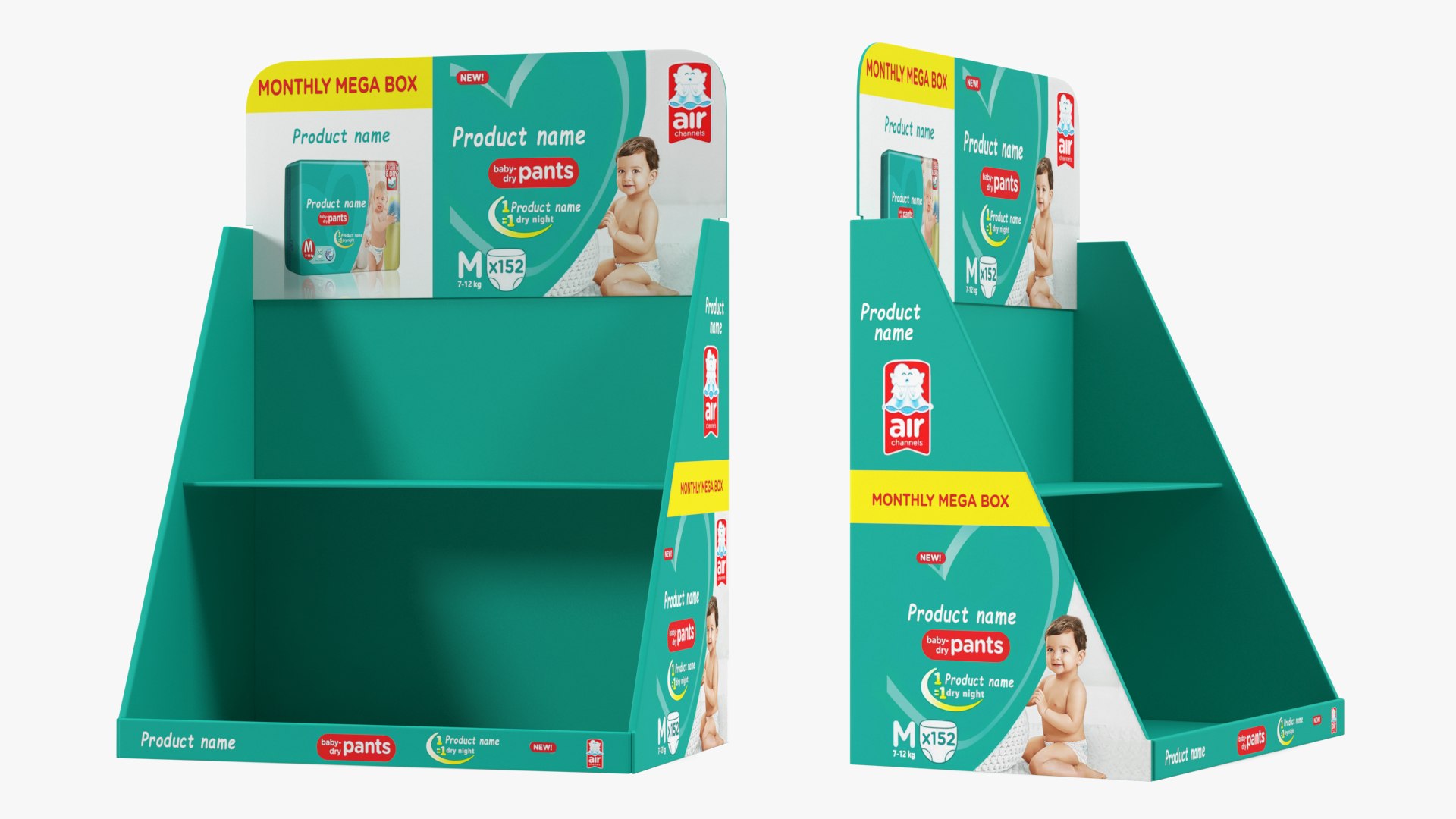 Carton Table Display Stands Collection 3D - TurboSquid 2151387