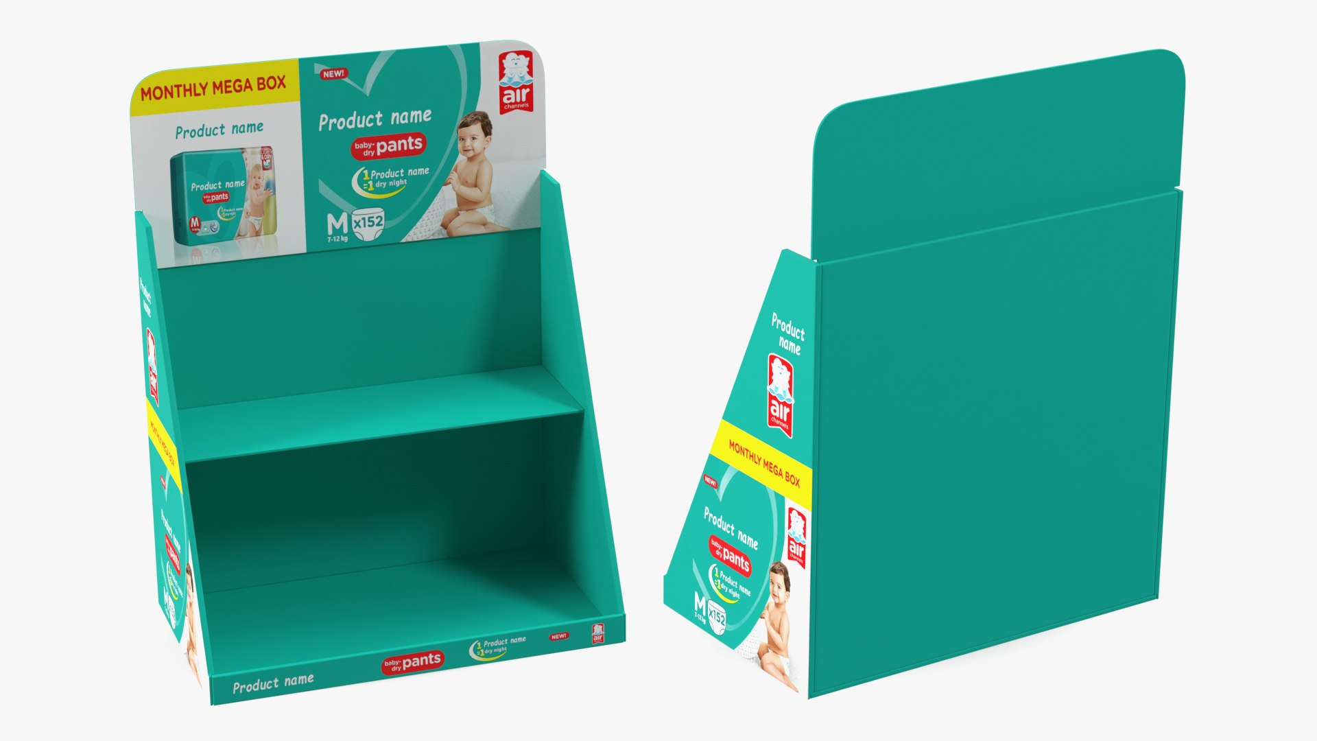 Carton Table Display Stands Collection 3D - TurboSquid 2151387