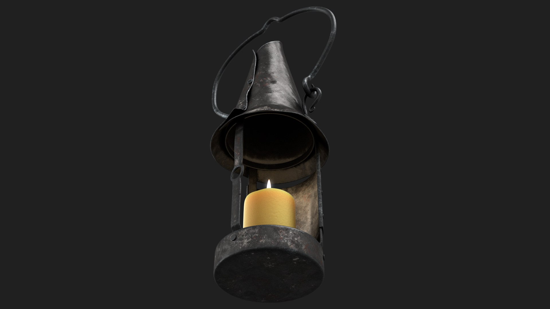 Table Candle In Holder 8k PBR Textures 3D - TurboSquid 1994255