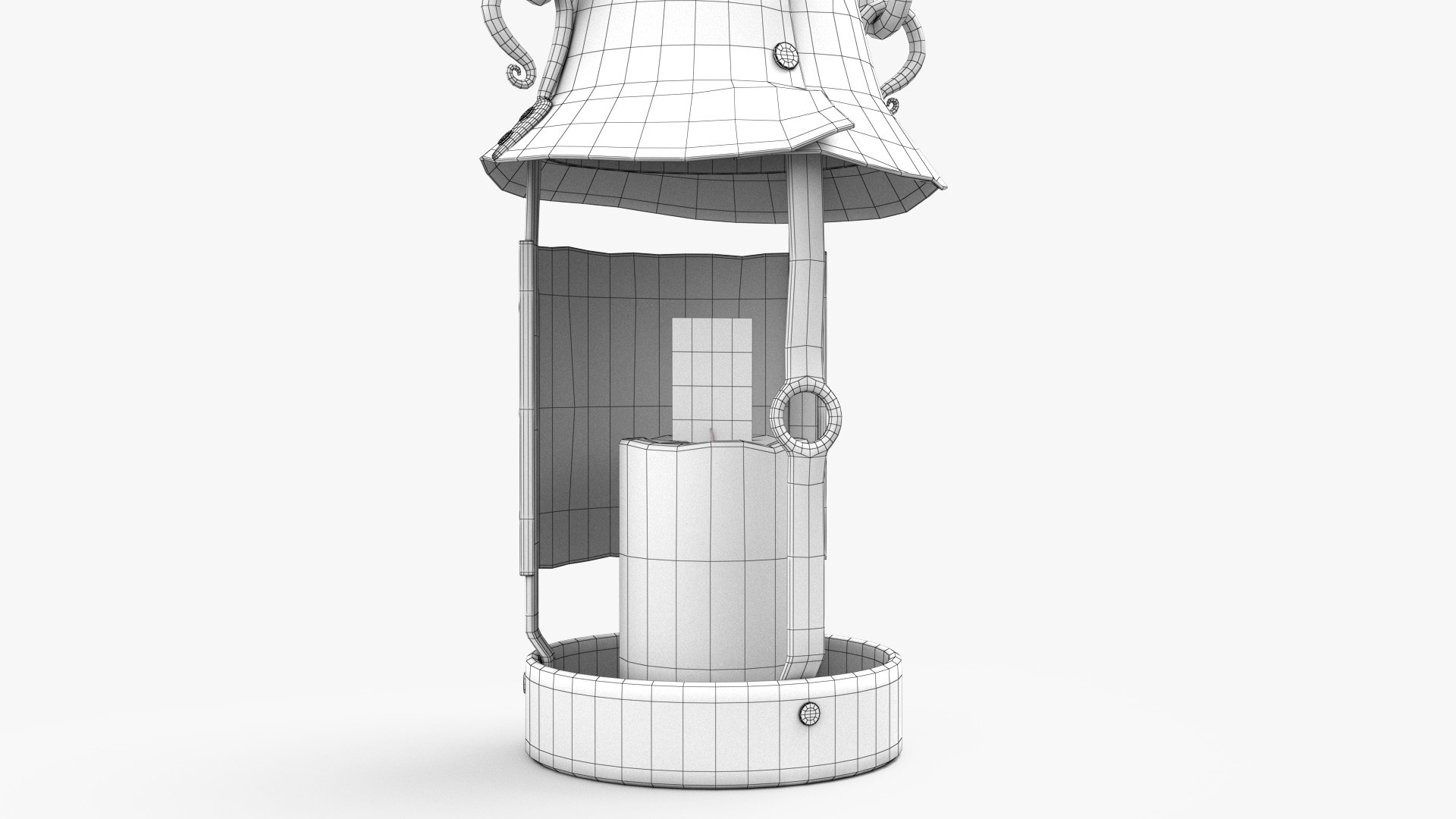 Table Candle In Holder 8k PBR Textures 3D - TurboSquid 1994255