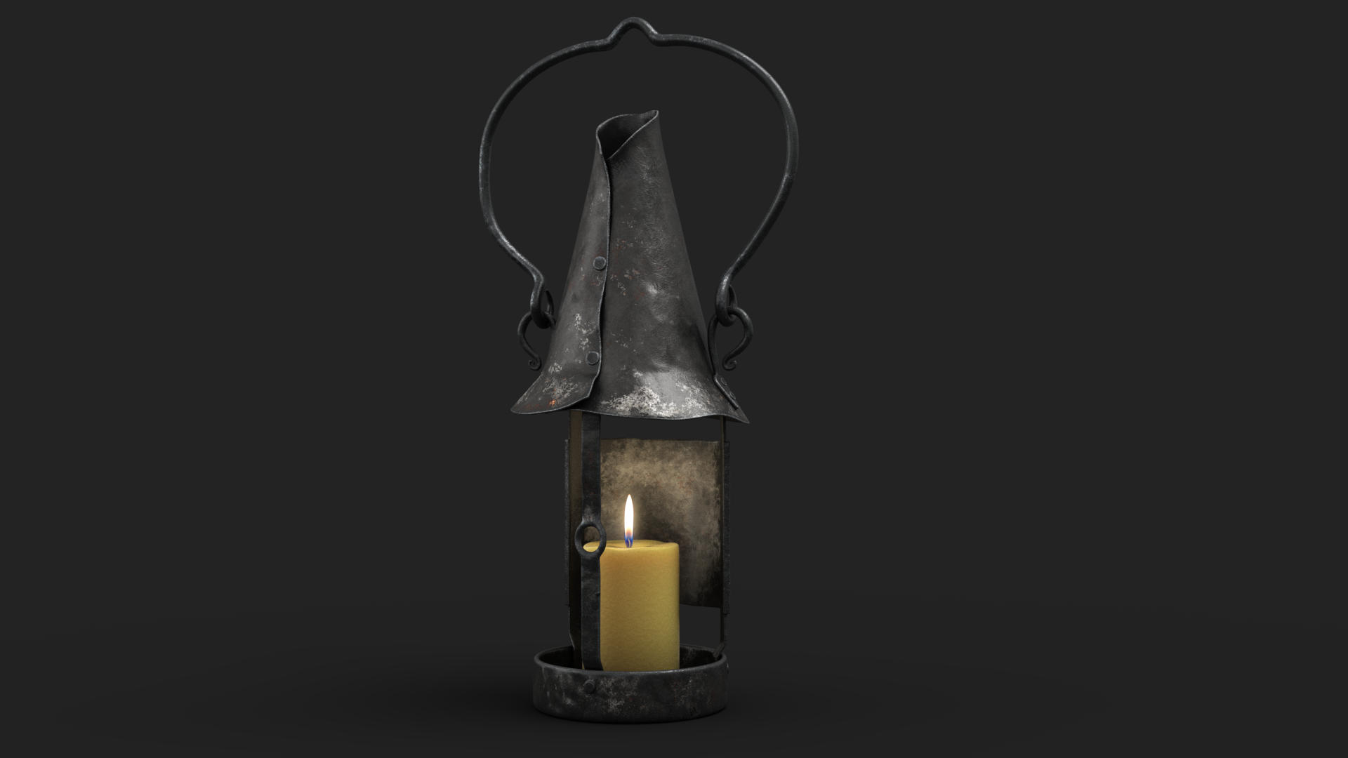Table Candle In Holder 8k PBR Textures 3D - TurboSquid 1994255