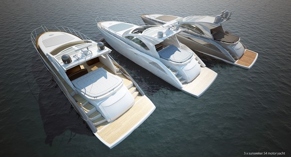 3d yachts marina sailboat model