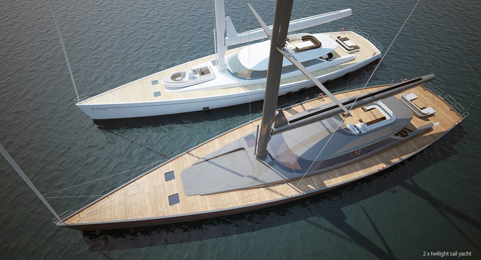 3d yachts marina sailboat model