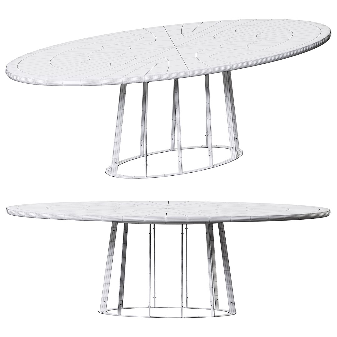 3D ANN DINING TABLE By Laskasas Model - TurboSquid 1957788