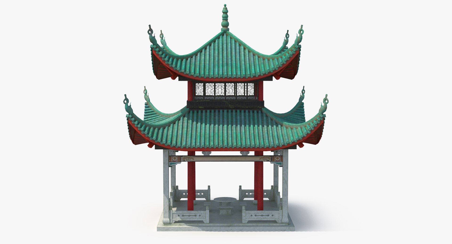 Chinese Pagoda 02 3D Model - TurboSquid 1169833