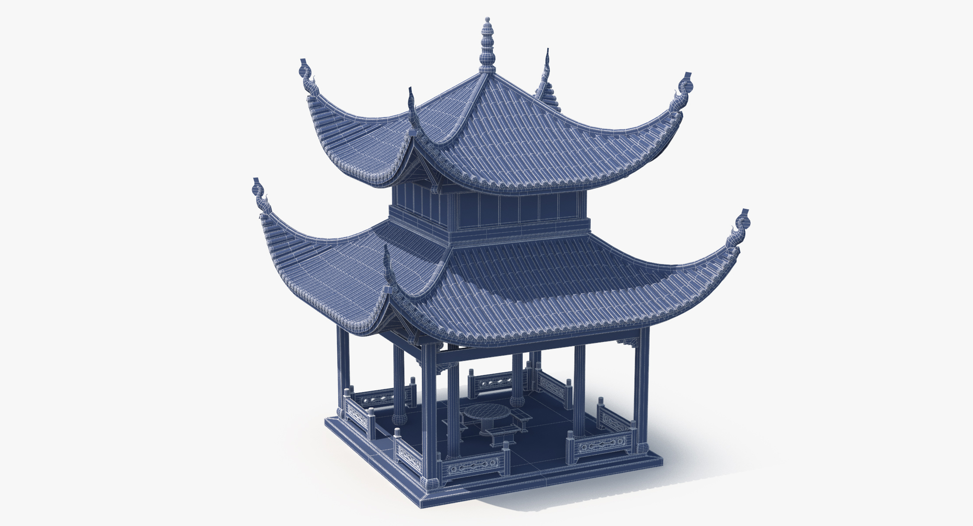 Chinese pagoda 02 3D model - TurboSquid 1169833