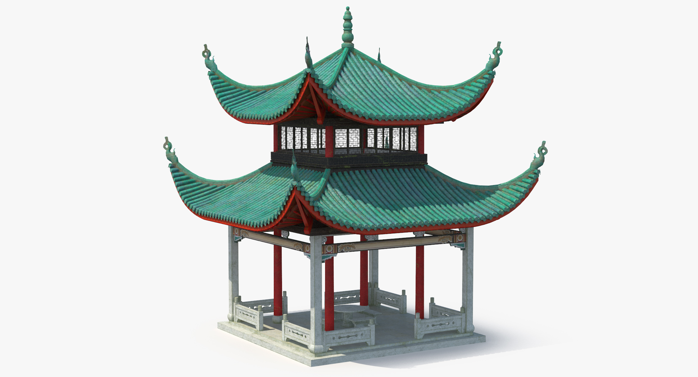 Chinese pagoda 02 3D model - TurboSquid 1169833