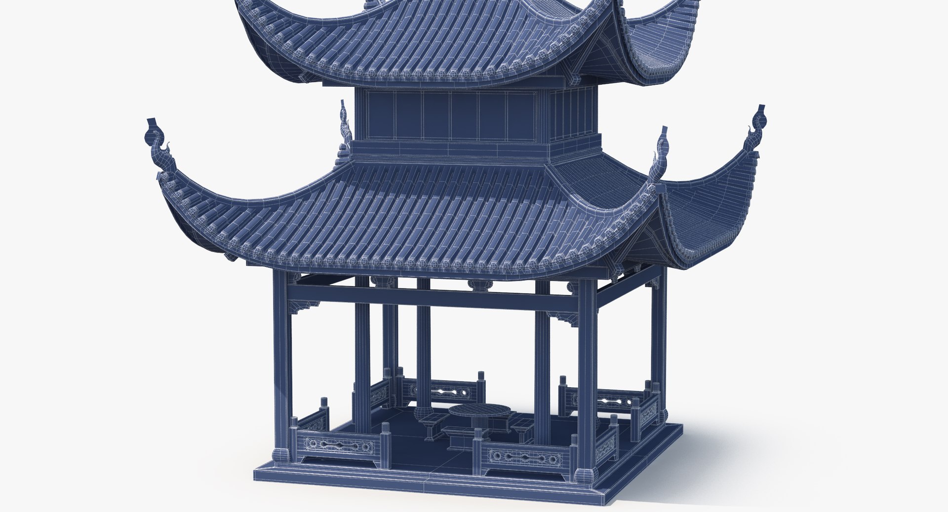 Chinese pagoda 02 3D model - TurboSquid 1169833