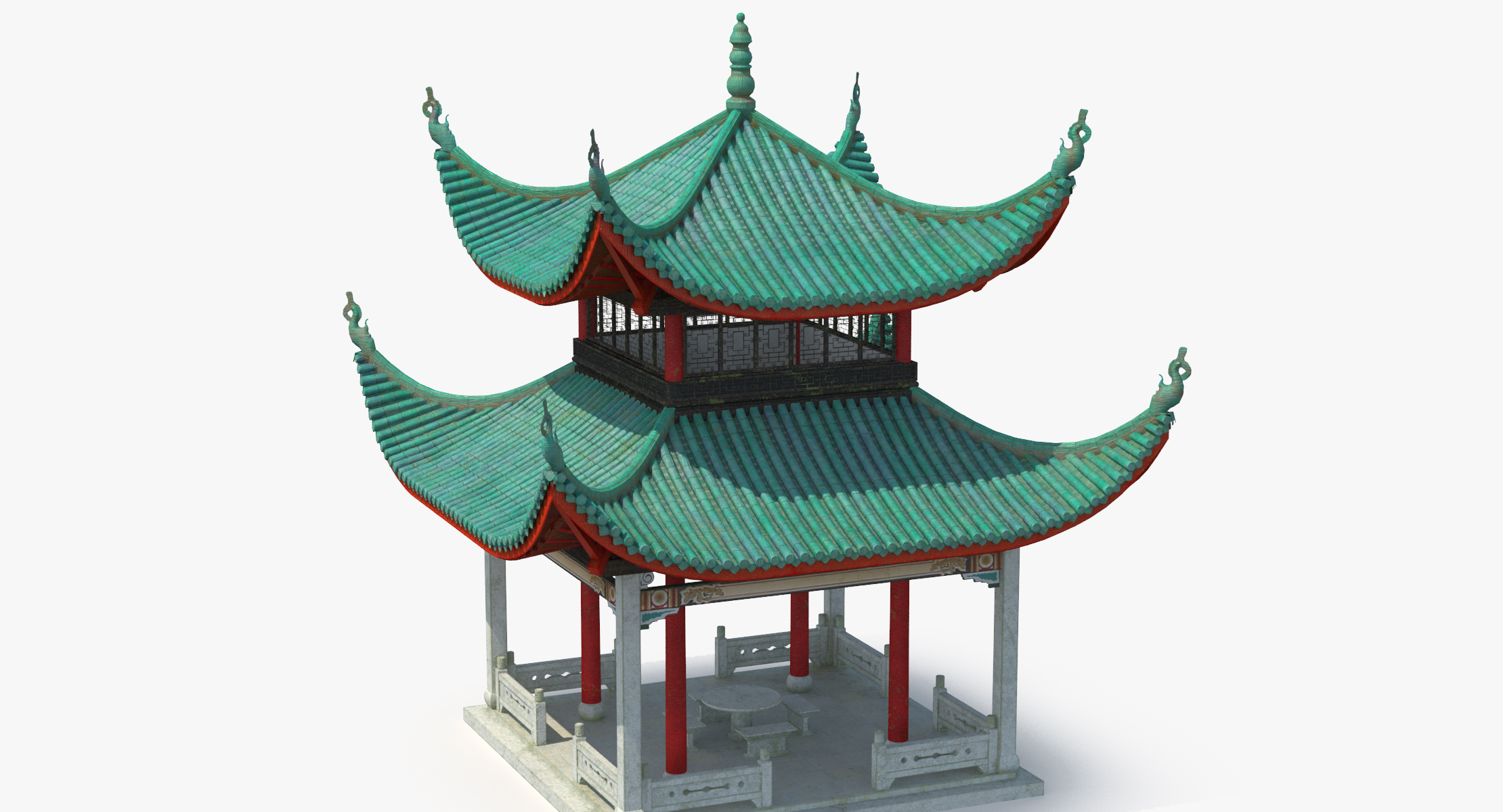 Chinese pagoda 02 3D model - TurboSquid 1169833