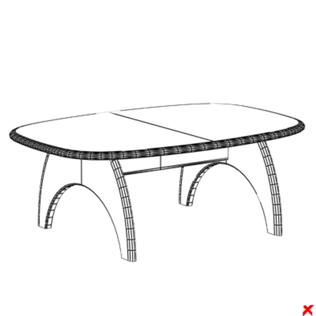 Free Table Cocktail 3d Model