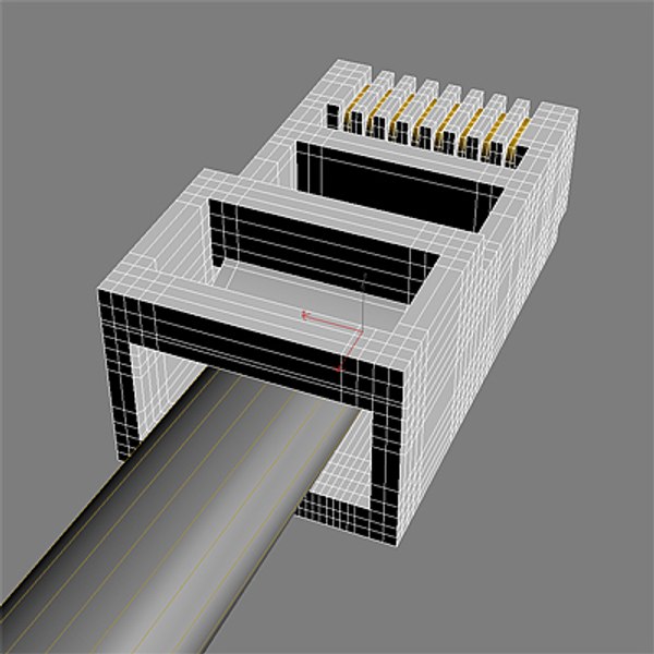 rj45 internet lan 3d model