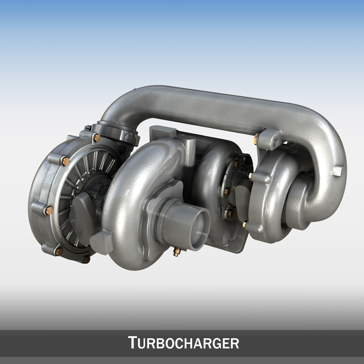 3d model turbo turbocharger