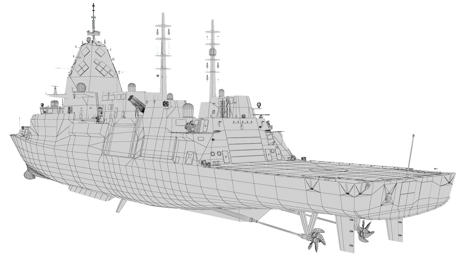 Hunter Class Frigate Sea 3D - TurboSquid 1551716