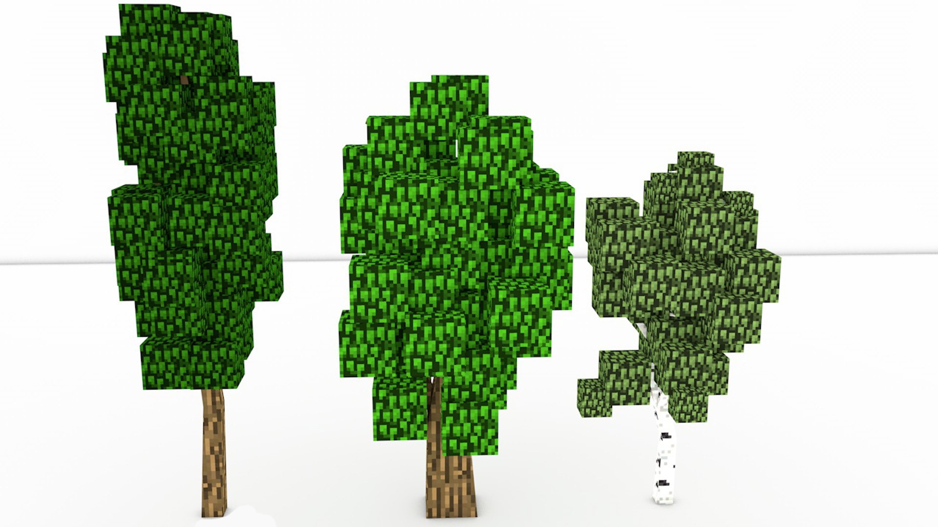 Minecraft Park 3d C4d