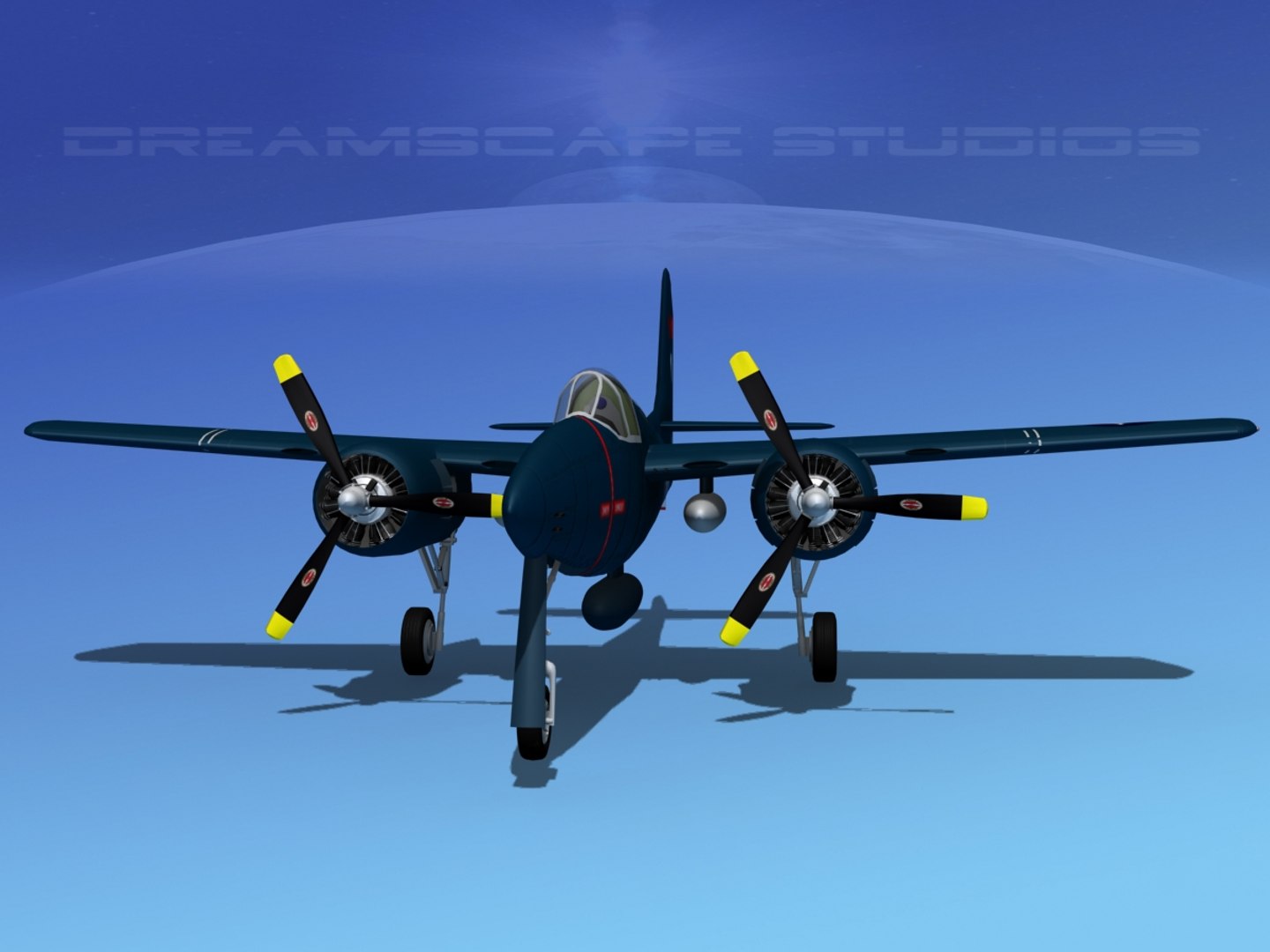 3d model cockpit tigercat fighters