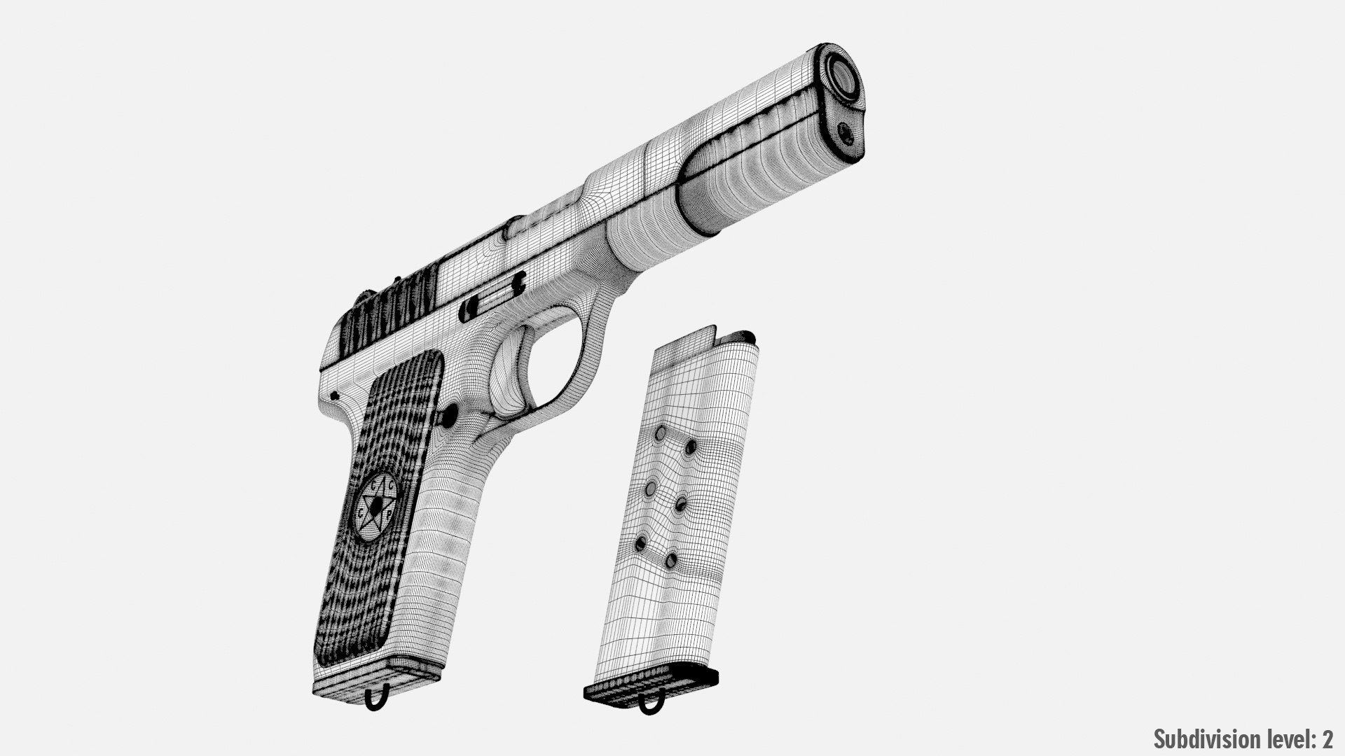 Tt-33 Pistol Gun Model - TurboSquid 1504465
