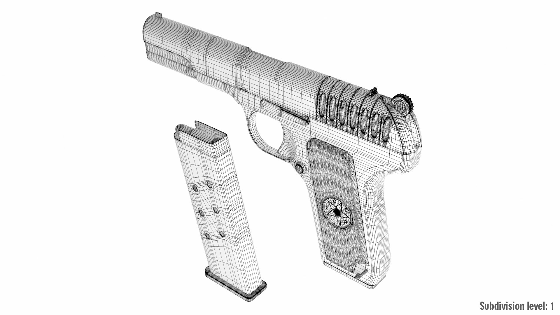 Tt-33 Pistol Gun Model - TurboSquid 1504465