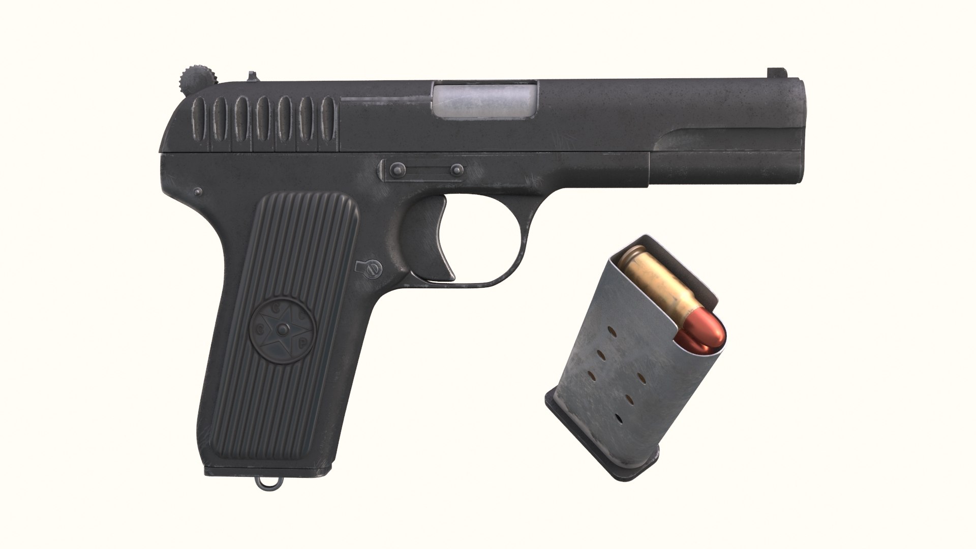 Tt-33 Pistol Gun Model - TurboSquid 1504465