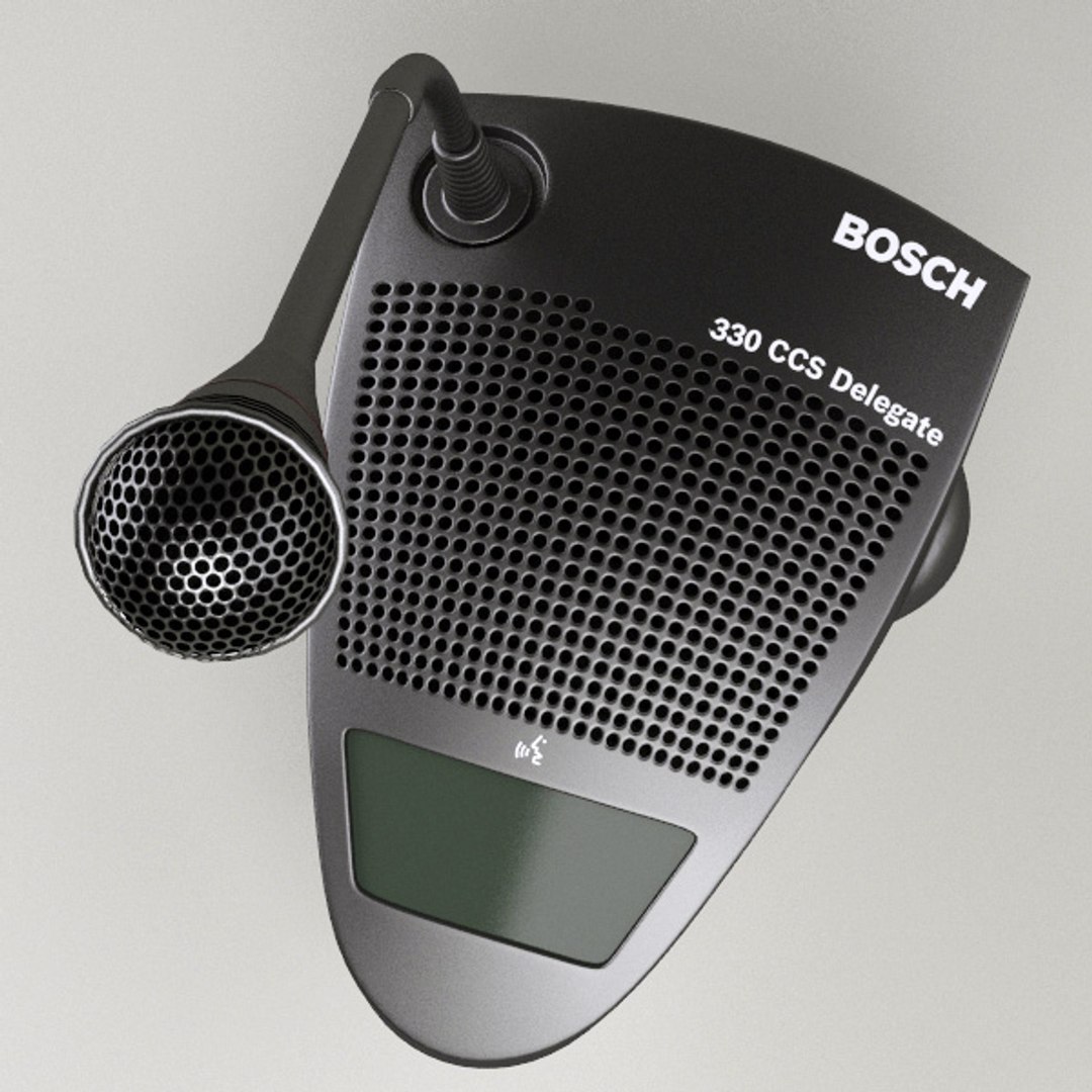 Bosch Delegate Microphone 3d Max