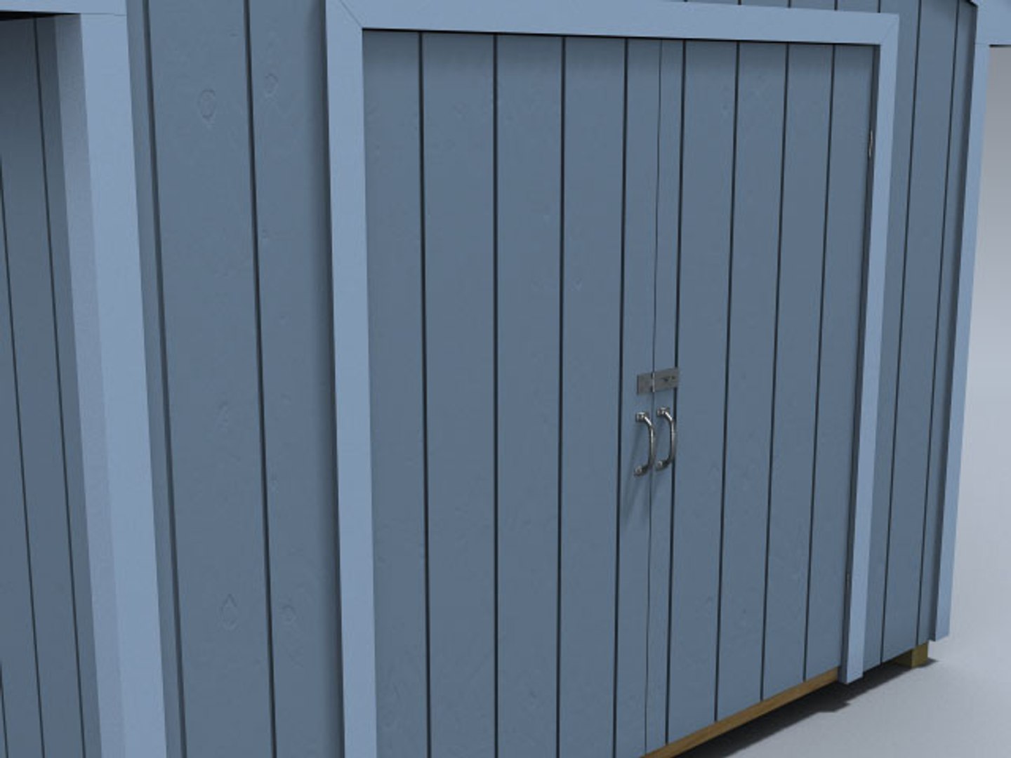 3d Shed Storage Woodshed Model