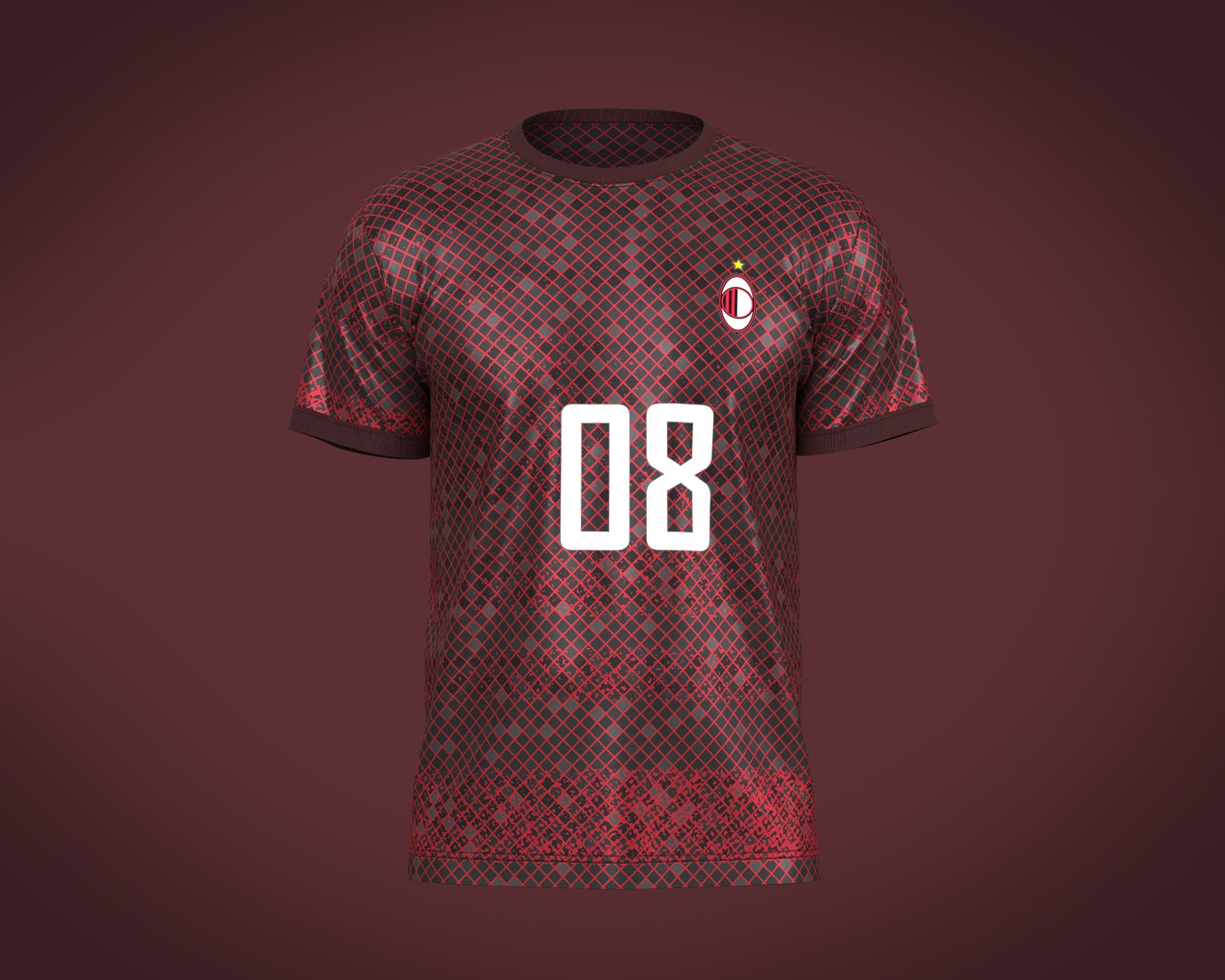 3D Soccer Red Jersey-08 Model - TurboSquid 1984715