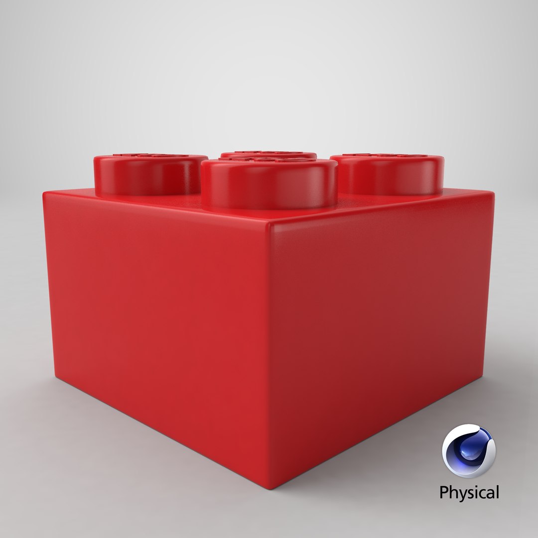 3D model lego brick 2x2 bright - TurboSquid 1409481