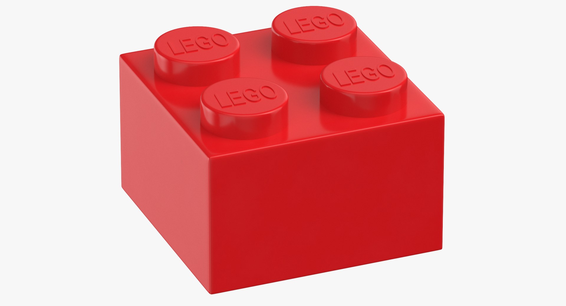 3D model lego brick 2x2 bright - TurboSquid 1409481