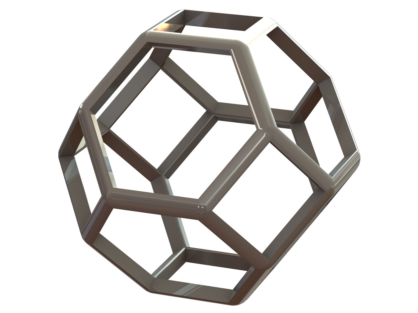 Wireframe Shape Truncated Octahedron 3D Model - TurboSquid 2162801