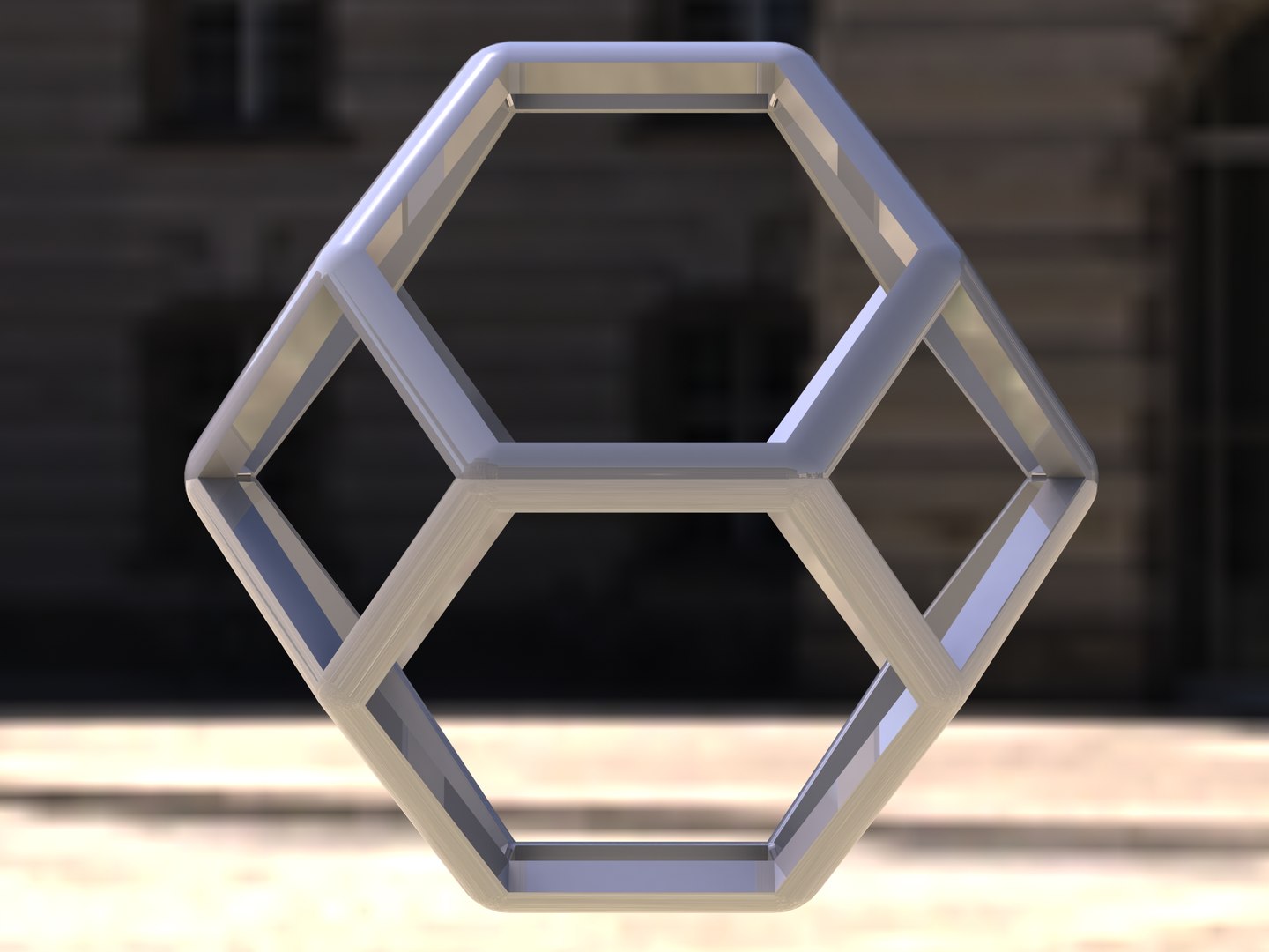 Wireframe Shape Truncated Octahedron 3D Model - TurboSquid 2162801