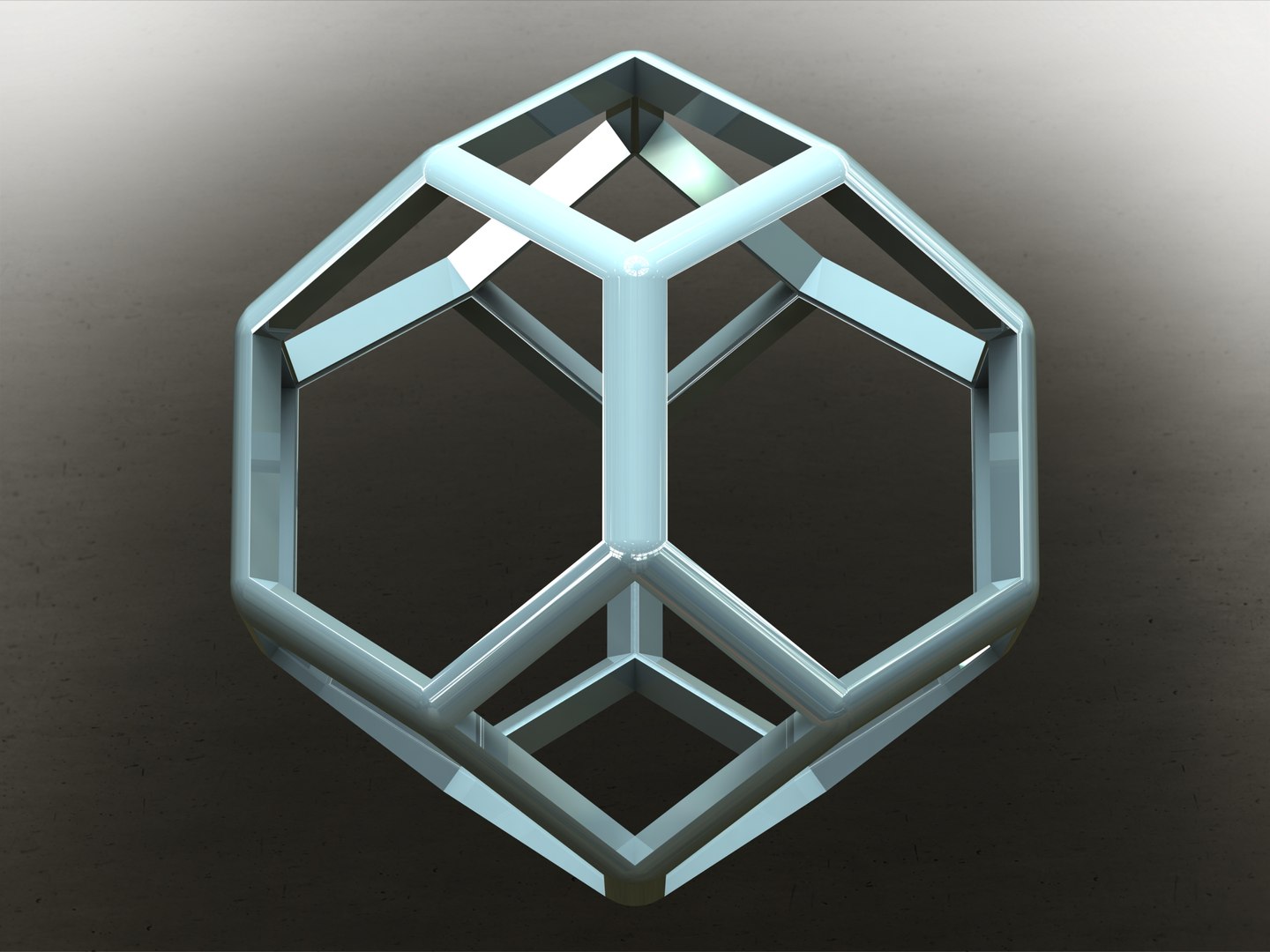 Wireframe Shape Truncated Octahedron 3D Model - TurboSquid 2162801