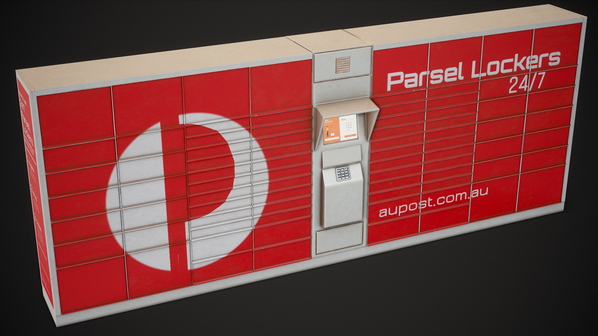 Post Parcel Locker 3D Model - TurboSquid 1679573