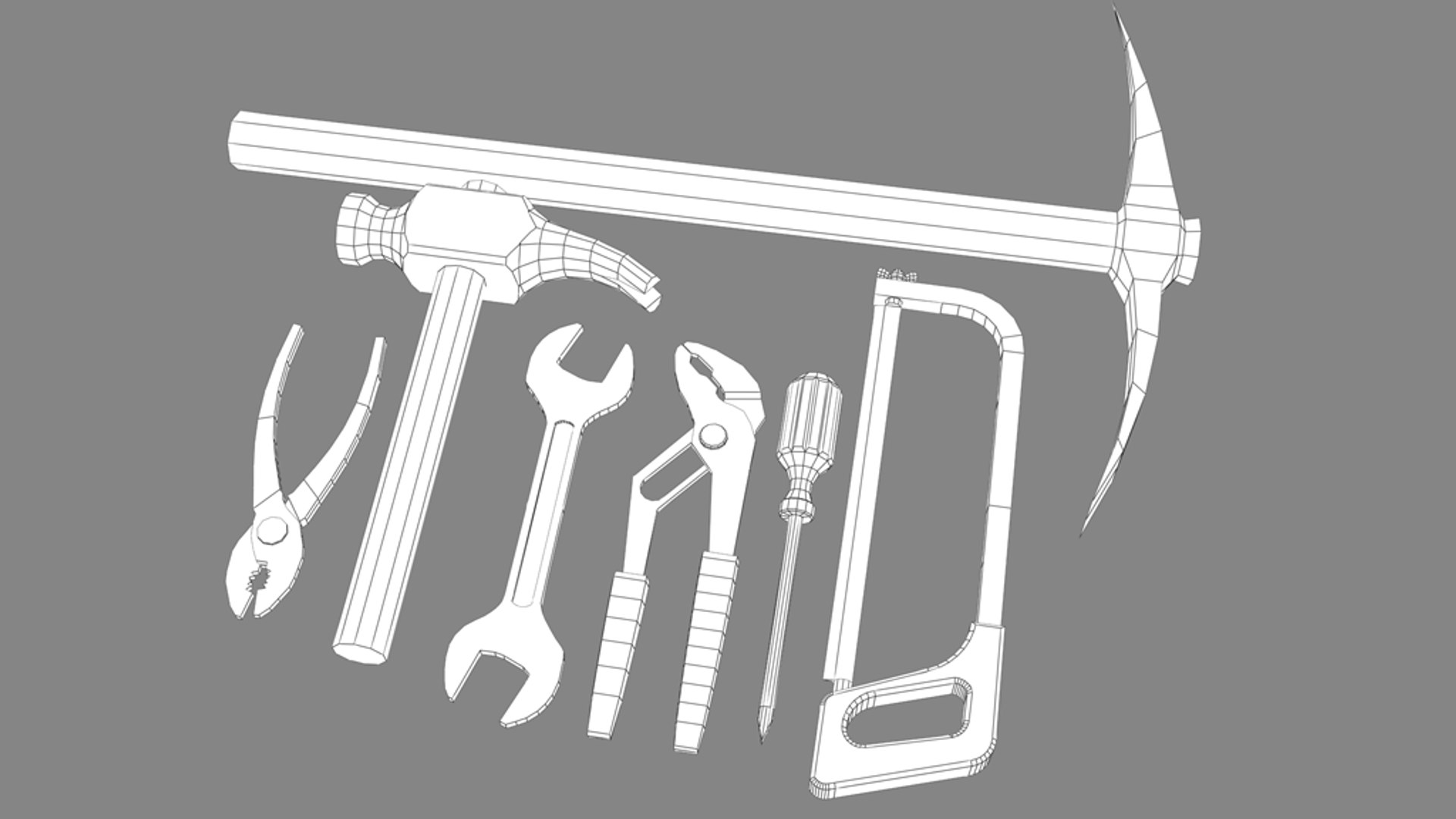 set tools 3d model
