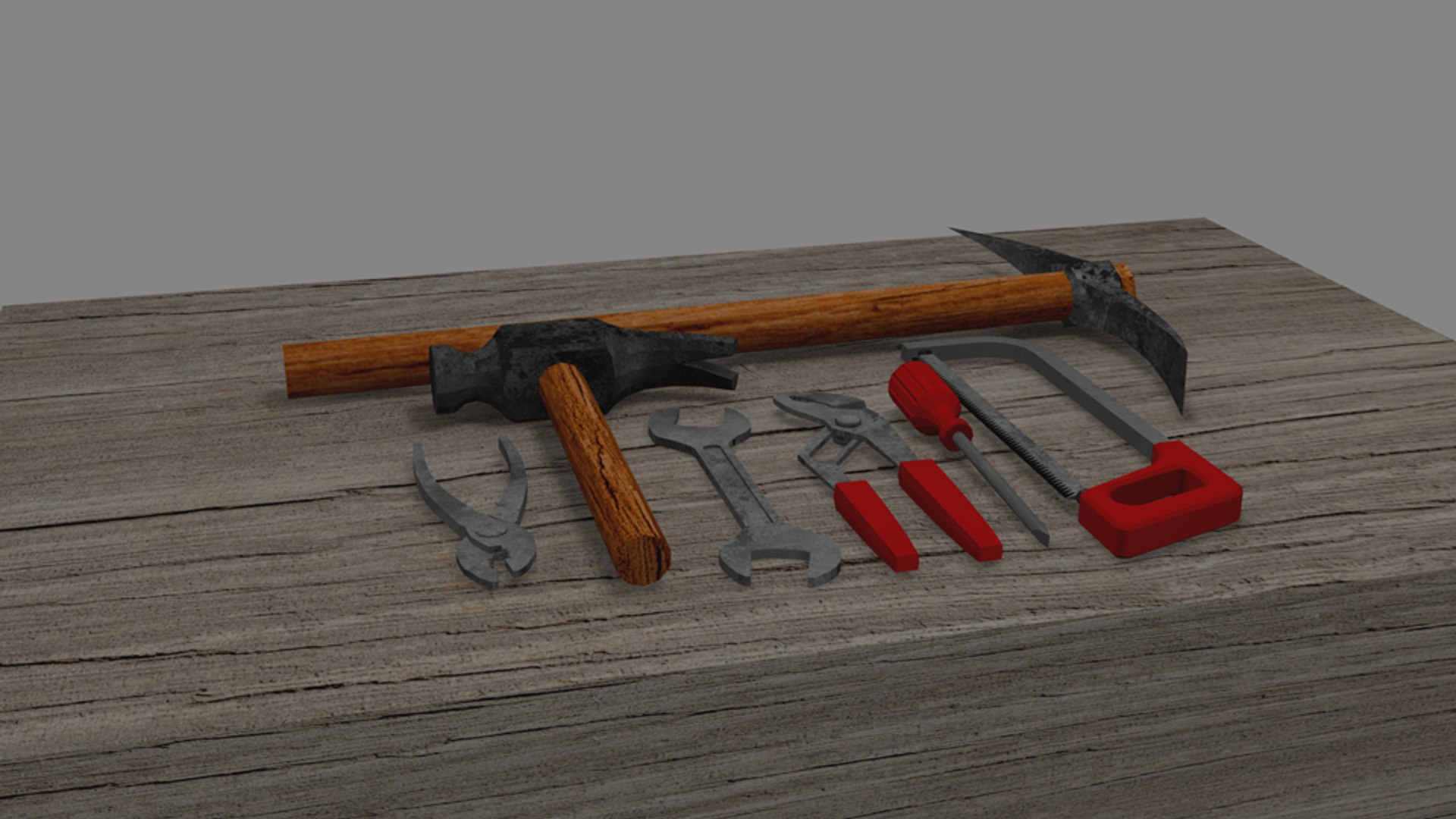 set tools 3d model