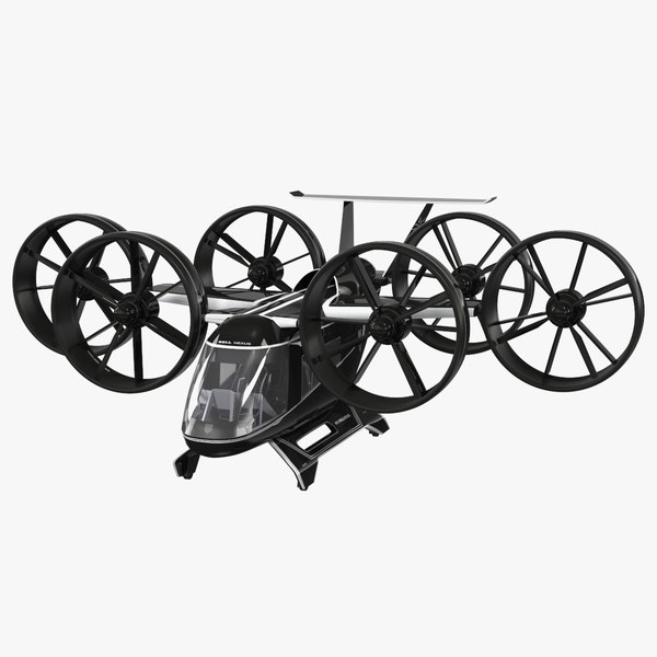3D модель Летающее такси Bell Nexus Simple Interior Rigged - TurboSquid ...