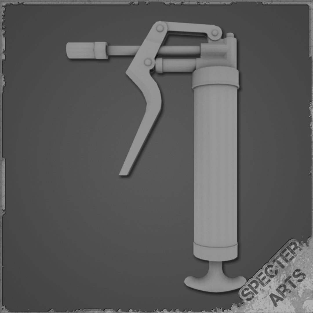Grease Gun 3d Model