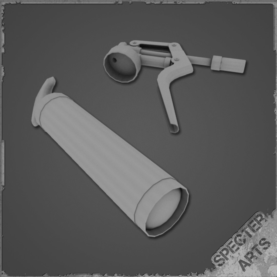 Grease Gun 3d Model