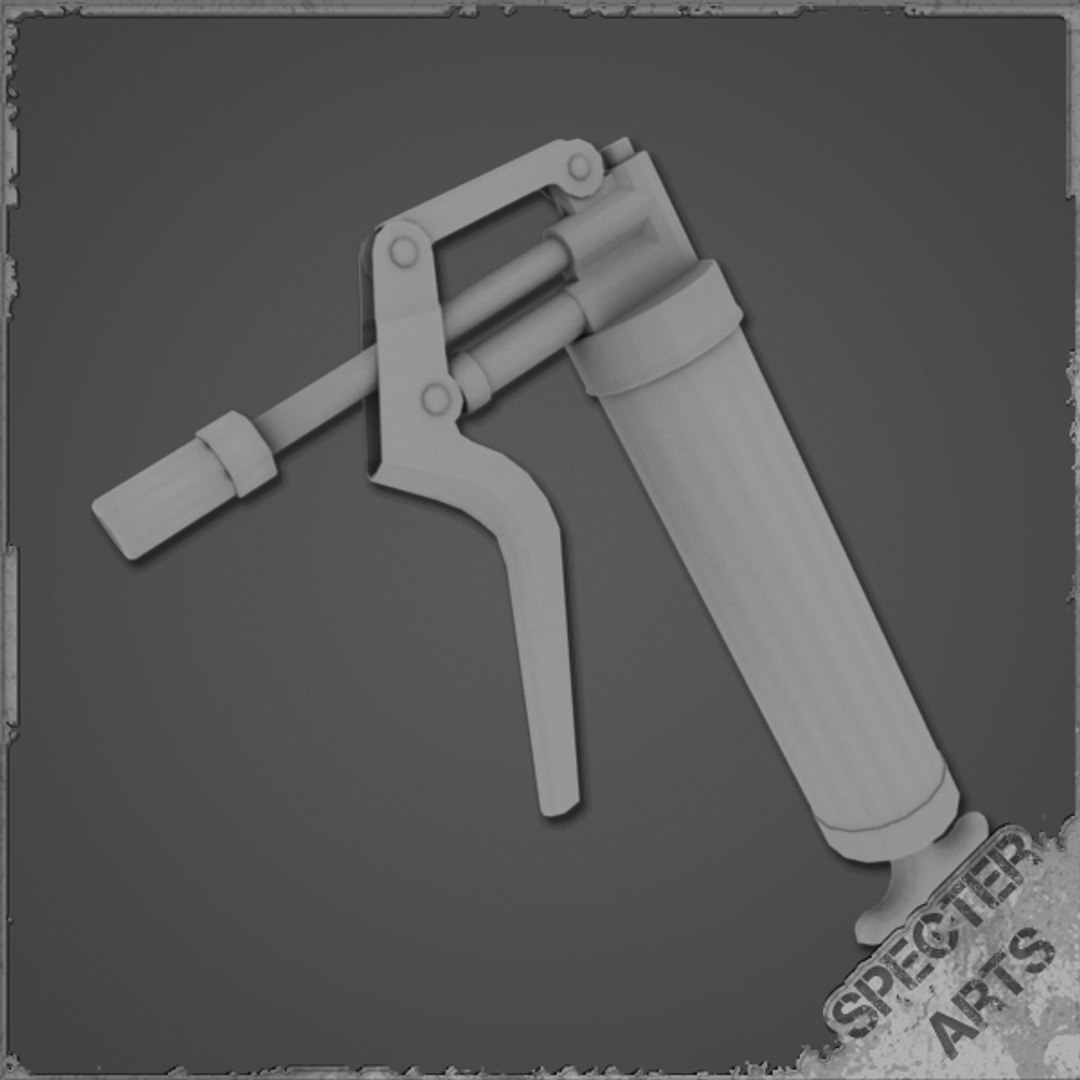 Grease Gun 3d Model