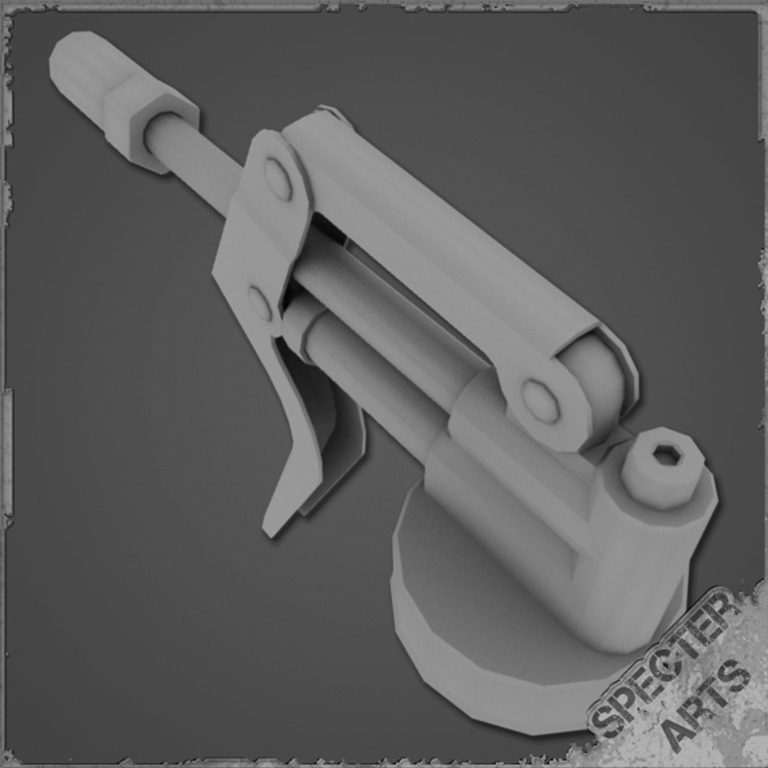 Grease Gun 3d Model