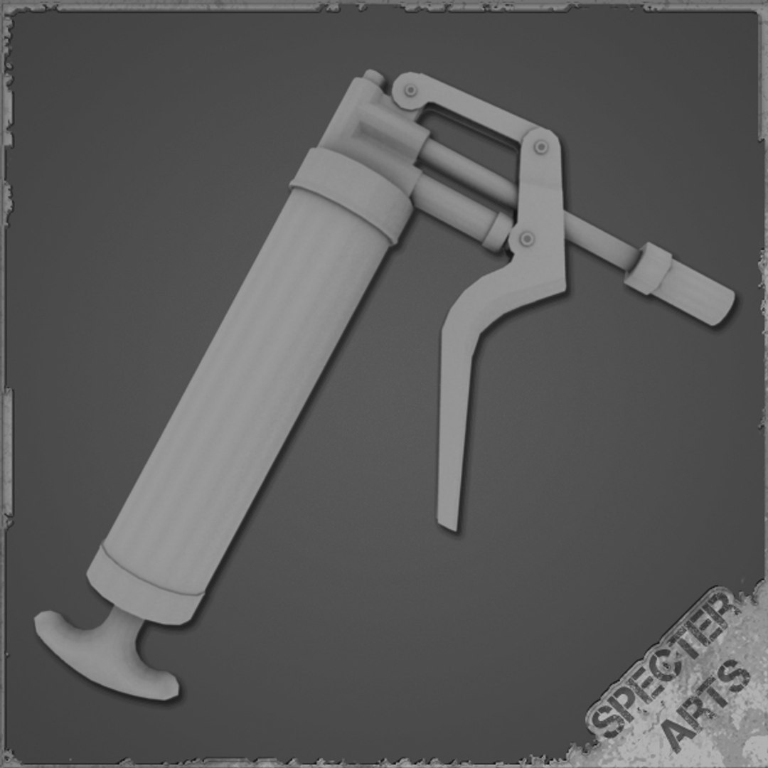 Grease Gun 3d Model
