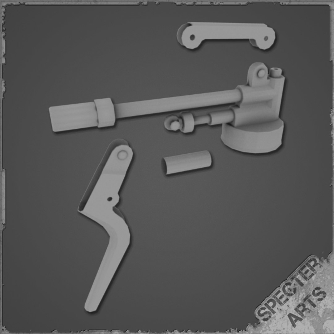 Grease Gun 3d Model