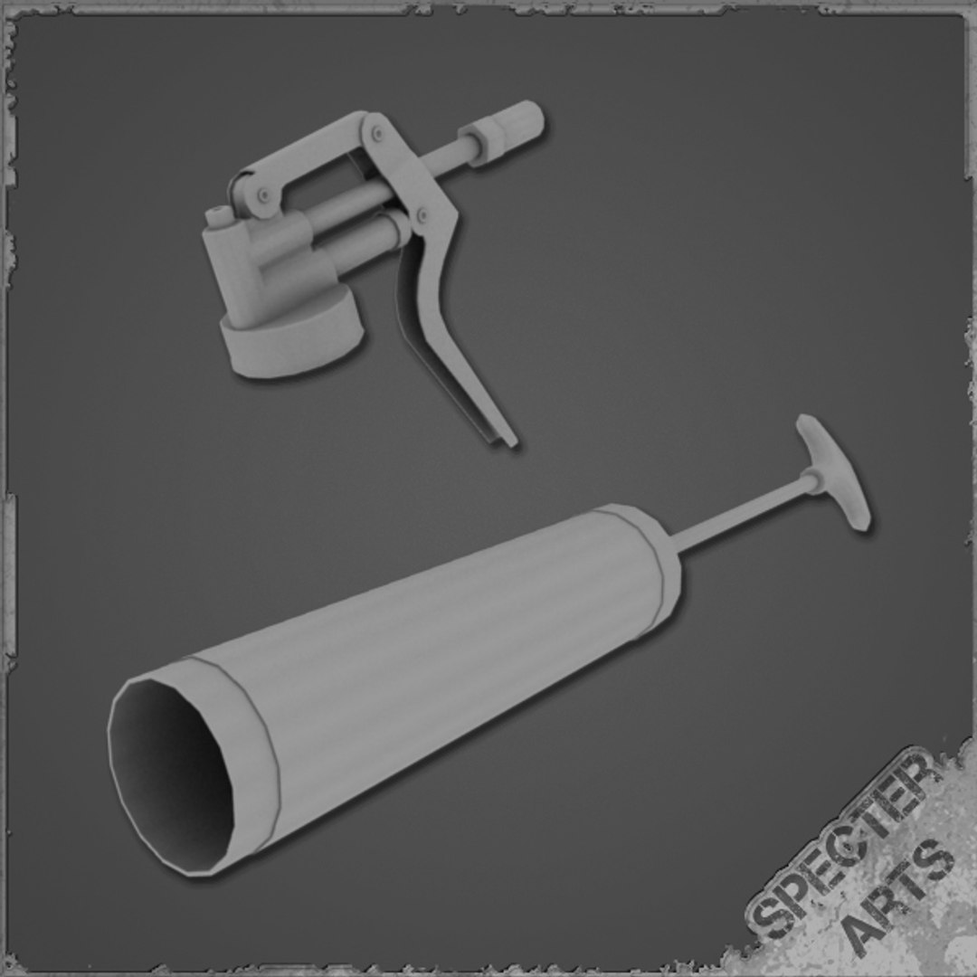 Grease Gun 3d Model