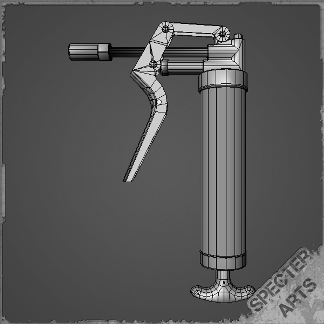 Grease Gun 3d Model