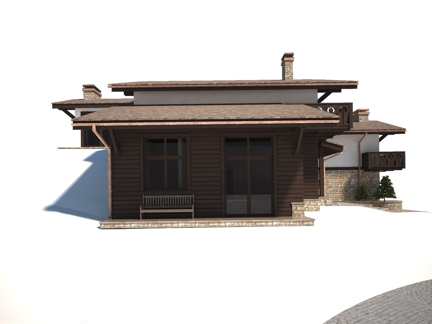 3d Cottage House Model