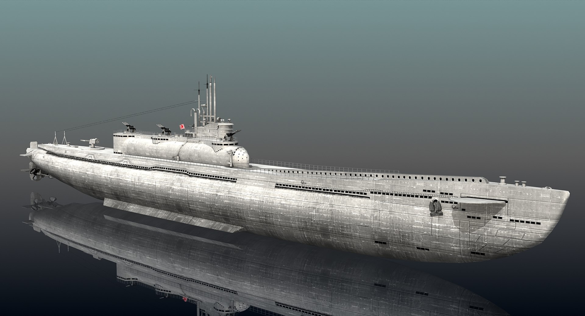 I-400 submarine 3D model - TurboSquid 1340541