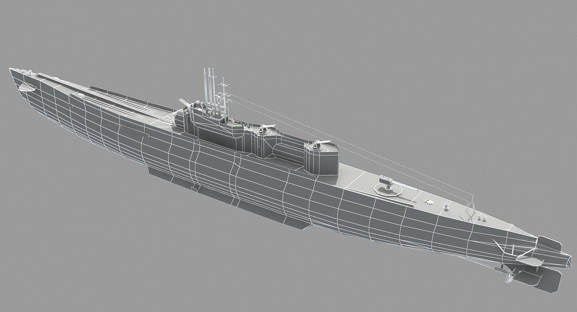 I-400 submarine 3D model - TurboSquid 1340541