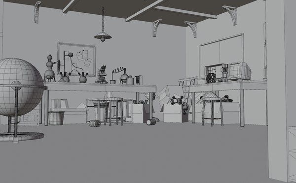 Laboratory lab basement model - TurboSquid 1678705