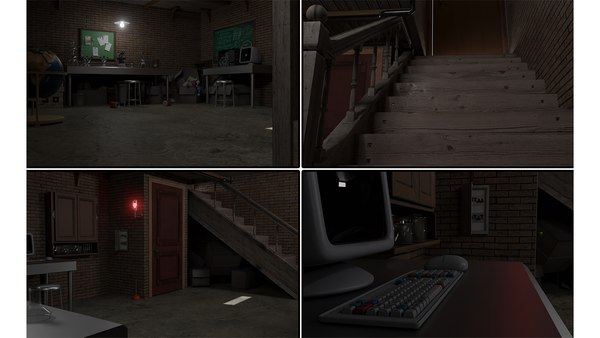Laboratory lab basement model - TurboSquid 1678705