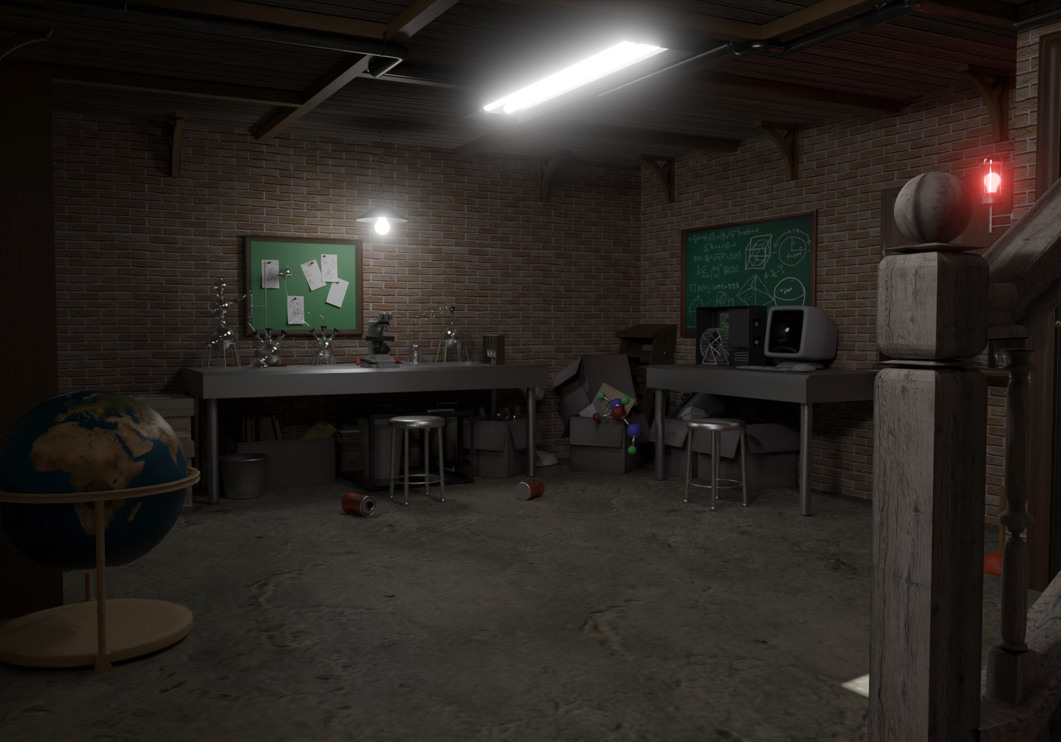 Laboratory Lab Basement Model - TurboSquid 1678705