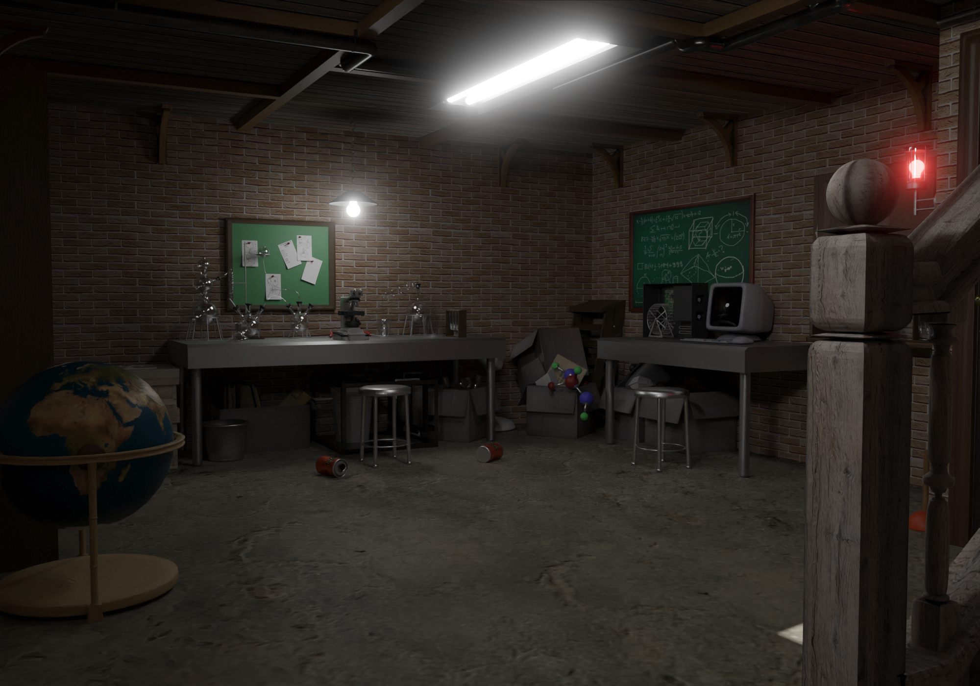 Laboratory lab basement model - TurboSquid 1678705